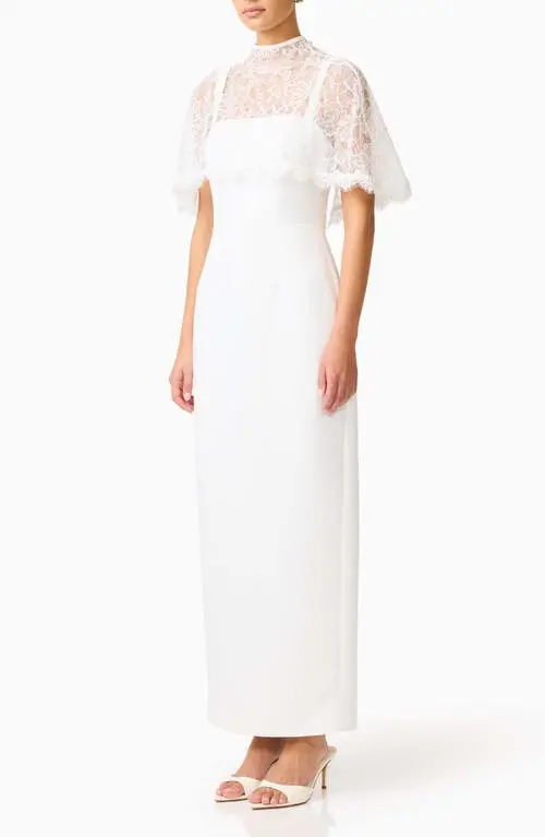 ELLIATT Kelly Lace Cape Gown