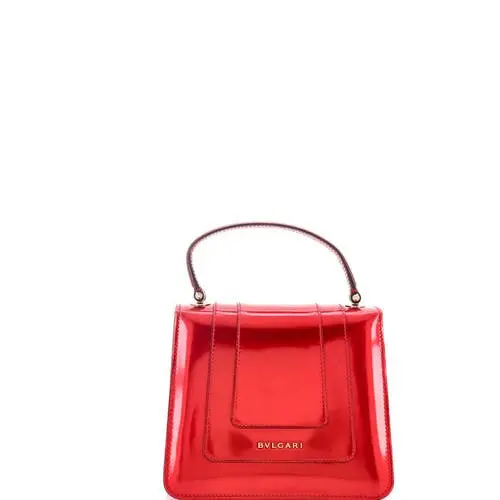 BVLGARI Serpenti Top Handle Bag Patent Small