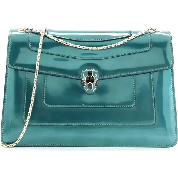 BVLGARI Serpenti Forever Shoulder Bag Patent Medium