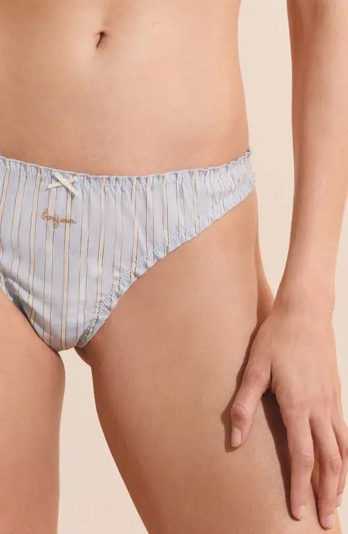 ETAM Benicio Day Striped Cotton Thong