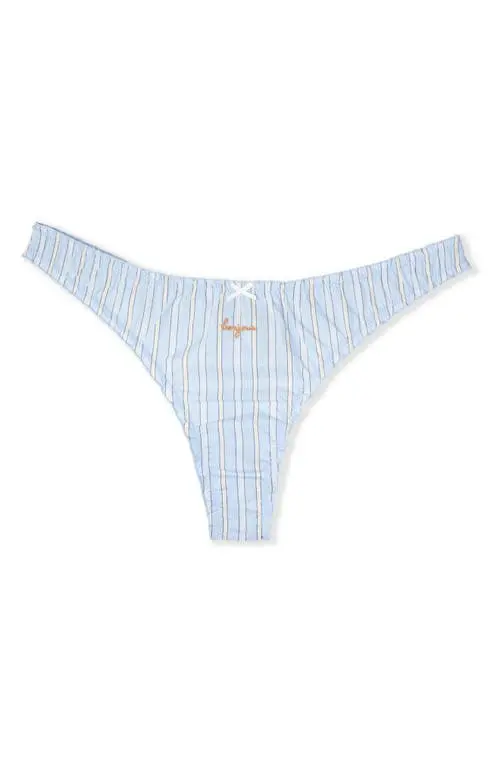 ETAM Benicio Day Striped Cotton Thong