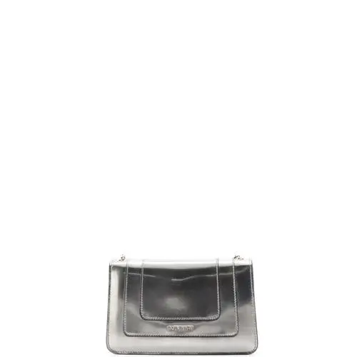 BVLGARI Serpenti Forever Shoulder Bag Metallic Leather Small