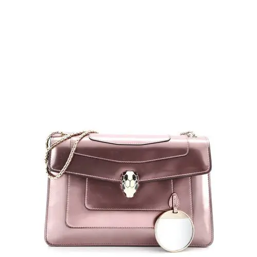 BVLGARI Serpenti Forever Shoulder Bag Patent Medium