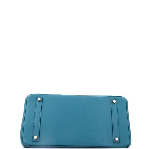 Hermès Birkin Handbag Togo With Gold Hardware 35 - Blue