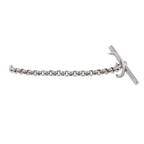 Hermès Clou De Forge Chain Bracelet Sterling Silver