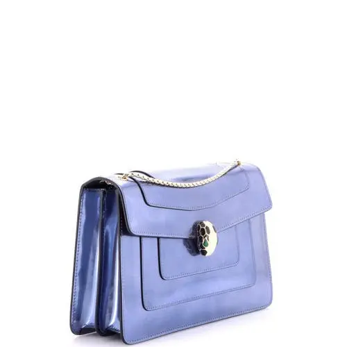 BVLGARI Serpenti Forever Shoulder Bag Patent Medium