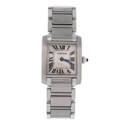 CARTIER Tank Francaise Quartz Watch Stainless Steel 20 - Metallic Silver