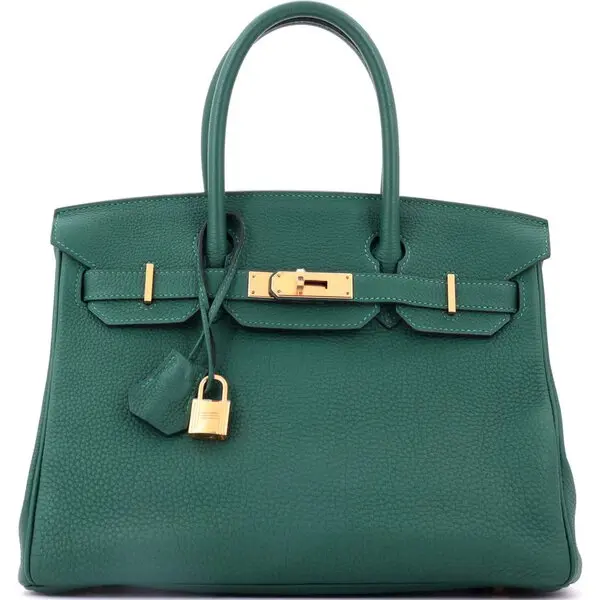 Hermès Birkin Handbag Togo With Gold Hardware 30