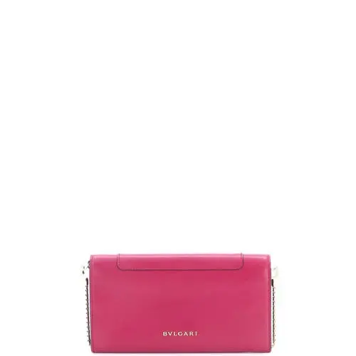 BVLGARI Serpenti Forever Wallet On Chain Leather Long