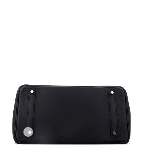 Hermès Birkin Handbag Clemence With Palladium Hardware 35