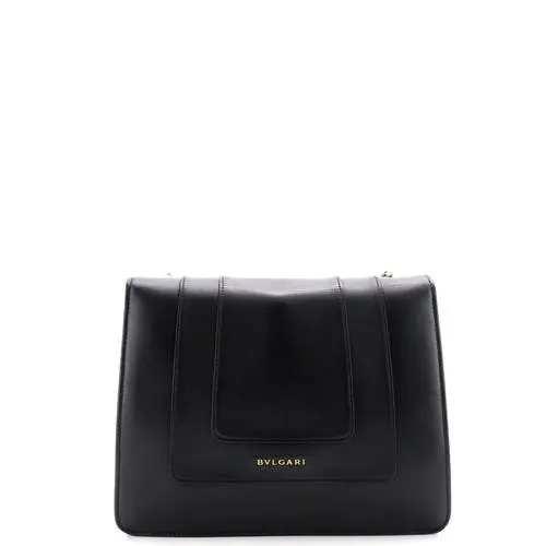 BVLGARI Serpenti Forever Square Shoulder Bag Leather Medium