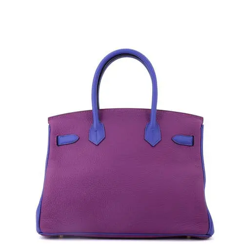 Hermès Birkin Handbag Bicolor Togo With Brushed Gold Hardware 30