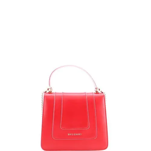BVLGARI Serpenti Forever Dangle Top Handle Bag Leather Small
