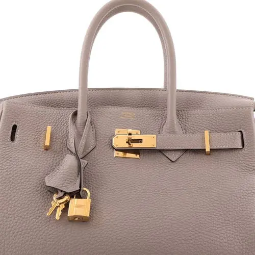 Hermès Birkin Handbag Togo With Gold Hardware 30 - Grey