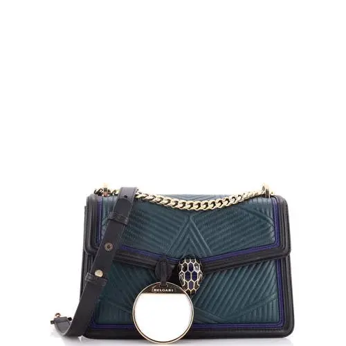 BVLGARI Serpenti Forever Shoulder Bag Quilted Leather Small