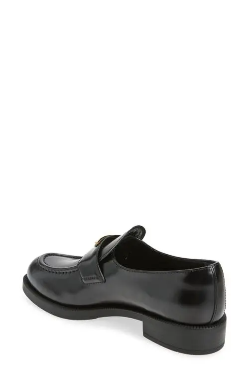 Prada Brushed Leather Loafer