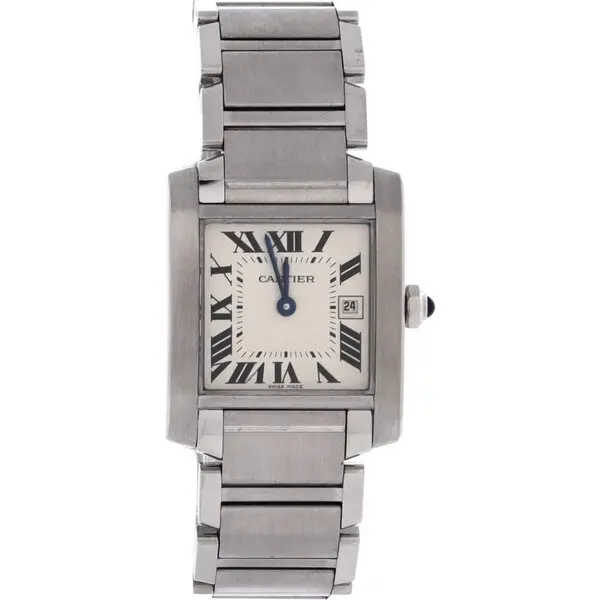 CARTIER Tank Francaise Quartz Watch Stainless Steel 25 - Metallic Silver
