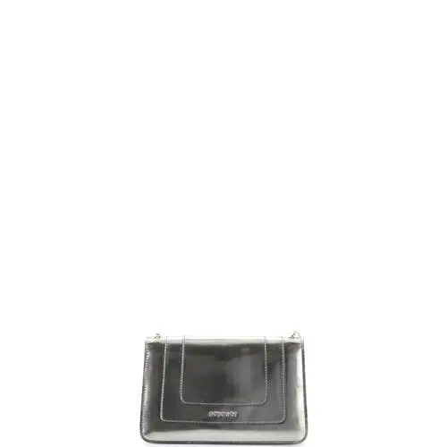 BVLGARI Serpenti Forever Shoulder Bag Metallic Leather Small