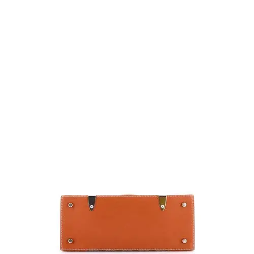 Goyard Saigon Top Handle Bag Coated Canvas With Leather Pm