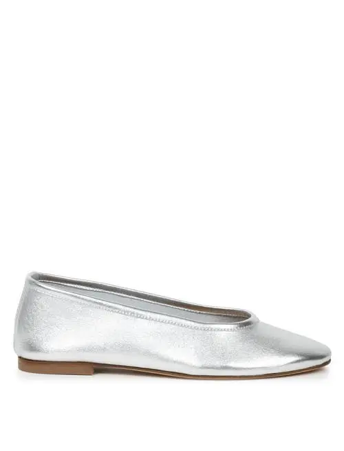 BOBBIES Ninon Ballet Flats - Silver