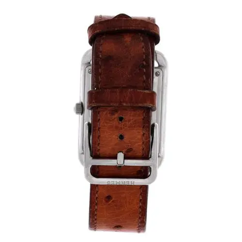 Hermès Cape Cod Automatic Watch Stainless Steel And Ostrich 29