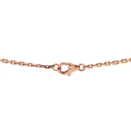 CARTIER Love Interlocking Necklace 18k Rose Gold With Diamonds