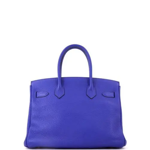 Hermès Birkin Handbag Clemence With Gold Hardware 30