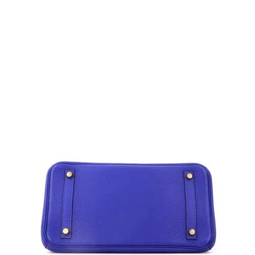 Hermès Birkin Handbag Clemence With Gold Hardware 30