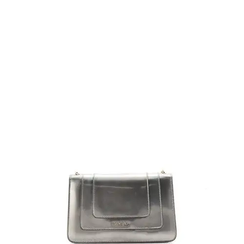 BVLGARI Serpenti Forever Shoulder Bag Metallic Leather Small