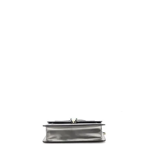 BVLGARI Serpenti Forever Shoulder Bag Metallic Leather Small