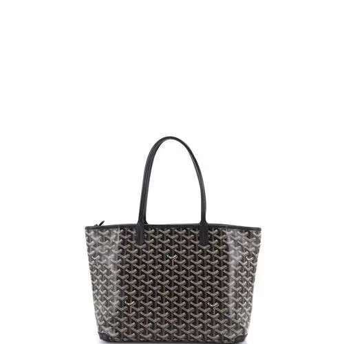 Goyard Artois Tote Coated Canvas Pm - Black