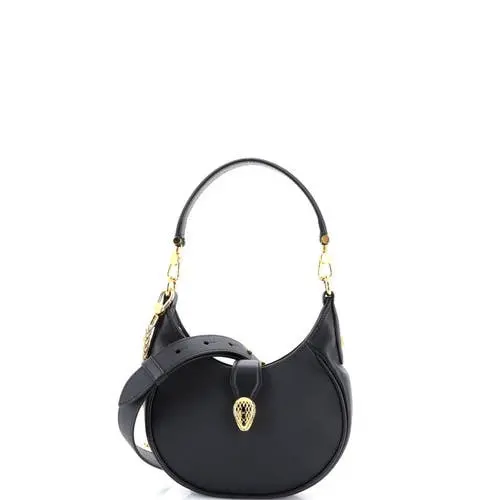 BVLGARI Serpenti Ellipse Crossbody Bag Leather Mini
