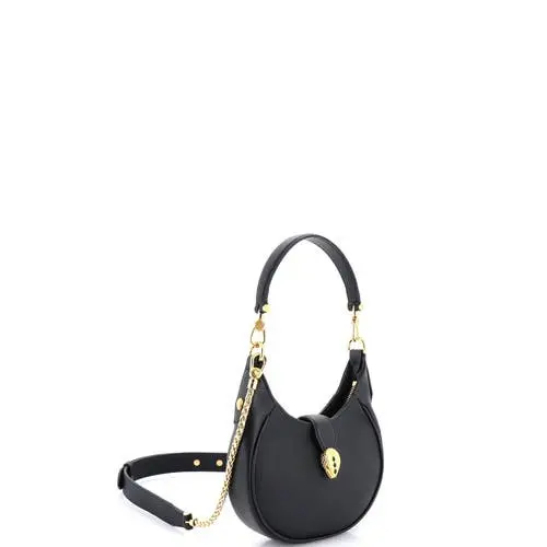 BVLGARI Serpenti Ellipse Crossbody Bag Leather Mini