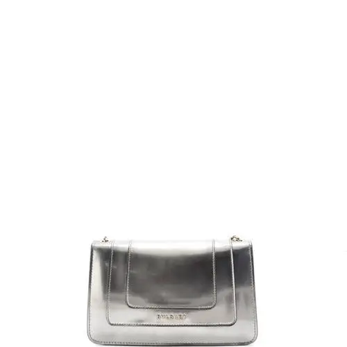 BVLGARI Serpenti Forever Shoulder Bag Metallic Leather