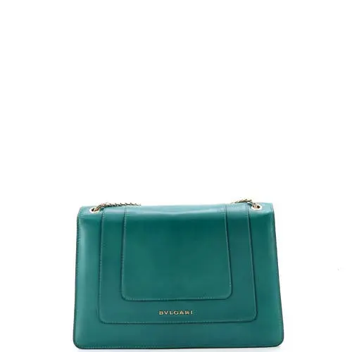 BVLGARI Serpenti Forever Square Shoulder Bag Leather Medium