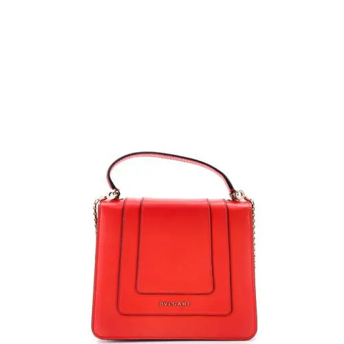 BVLGARI Serpenti Forever Top Handle Bag Leather Small