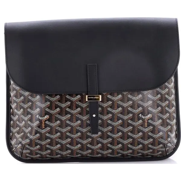 Goyard Coursier Messenger Bag Coated Canvas And Leather