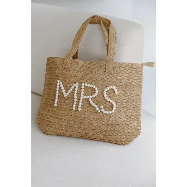UNTAMED PETALS Mrs Pearl Tote - Natural