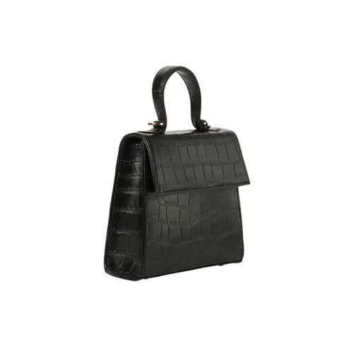 SARAH STEWART The Robin Handbag - Black Croc
