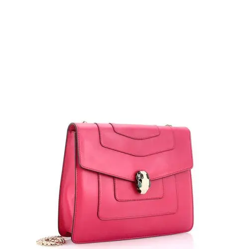 BVLGARI Serpenti Forever Square Shoulder Bag Leather Medium