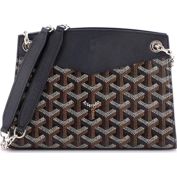Goyard Structured Rouette Chain Shoulder Bag Coated Canvas Mini