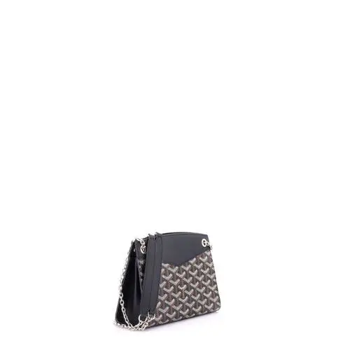 Goyard Structured Rouette Chain Shoulder Bag Coated Canvas Mini