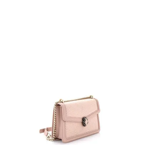 BVLGARI Serpenti Forever Shoulder Bag Quilted Leather
