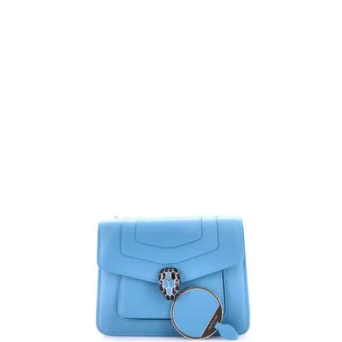 BVLGARI Serpenti Forever Square Shoulder Bag Leather Small