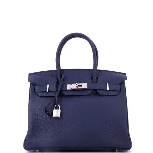 Hermès Birkin Handbag Verso Togo With Palladium Hardware 30