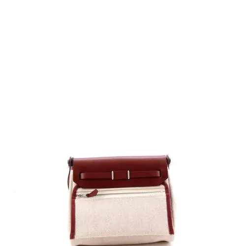 Hermès Herbag Zip Toile And Leather 20