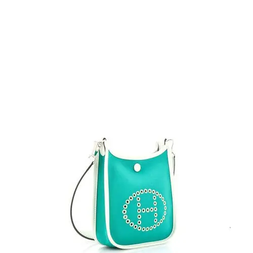 Hermès Neo Evelyne Bag Toile And Leather Tpm - Green