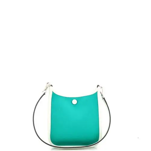 Hermès Neo Evelyne Bag Toile And Leather Tpm - Green