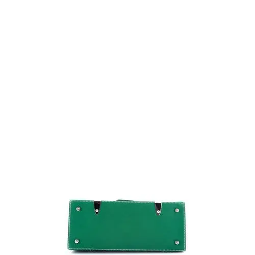 Goyard Saigon Top Handle Bag Coated Canvas With Leather Pm