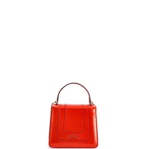 BVLGARI Serpenti Top Handle Bag Patent Small